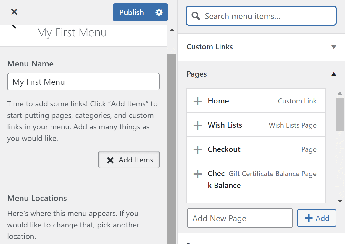 Managing Website Menus And Working With Widgets | Bluehost