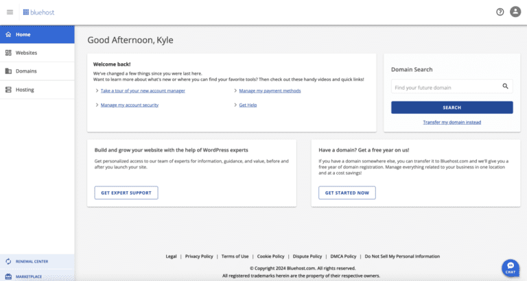 A Complete Guide to the Bluehost Account Manager - Bluehost Blog