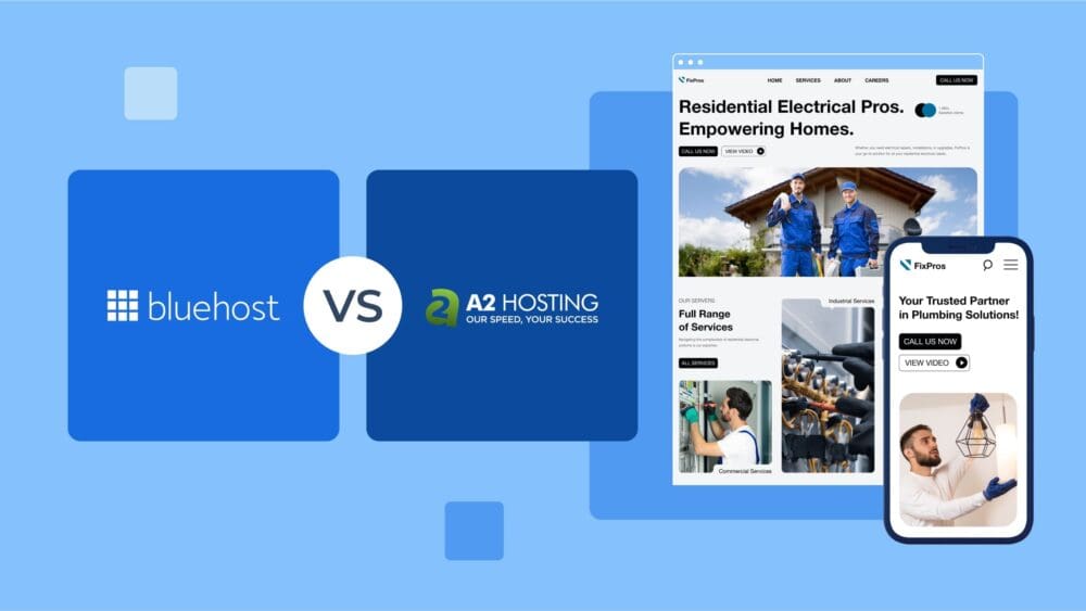 A2 Hosting vs Bluehost: Comparing Bluehost and hosting.com (formerly A2 Hosting)