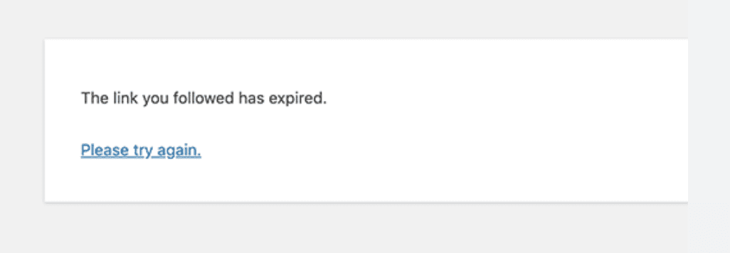 How to Fix “The Link You Followed Has Expired” Error in WordPress