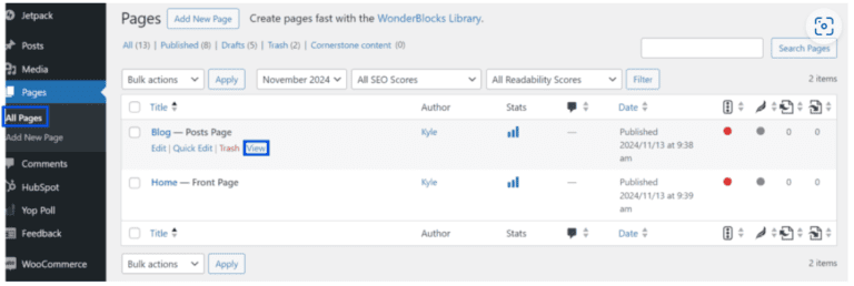 How to Set Up a Separate Blog Page in WordPress for Your Site