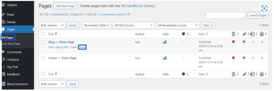 How to Set Up a Separate Blog Page in WordPress for Your Site