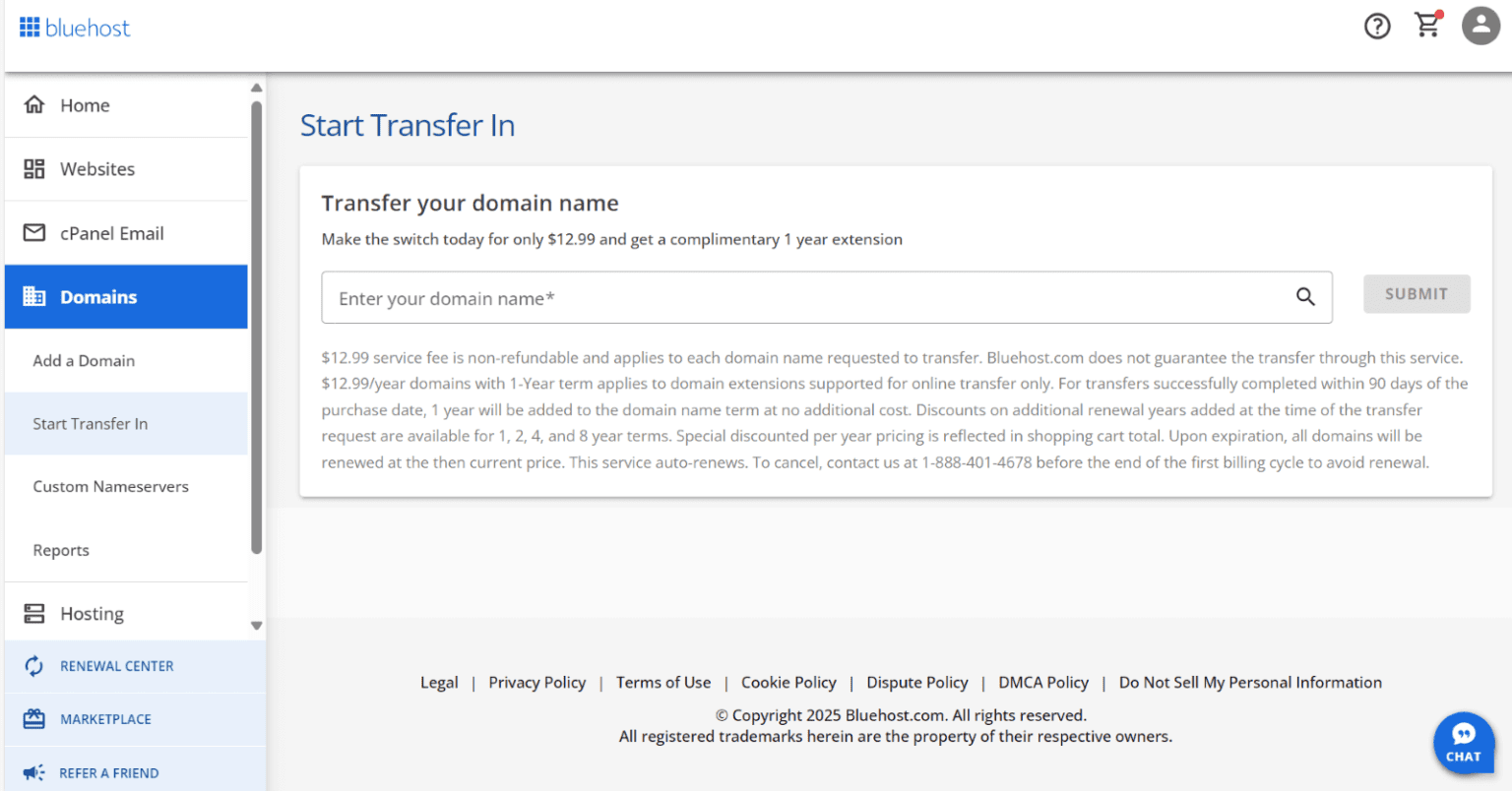 Transfer a Domain from Google Domains to Bluehost (2025 Guide)