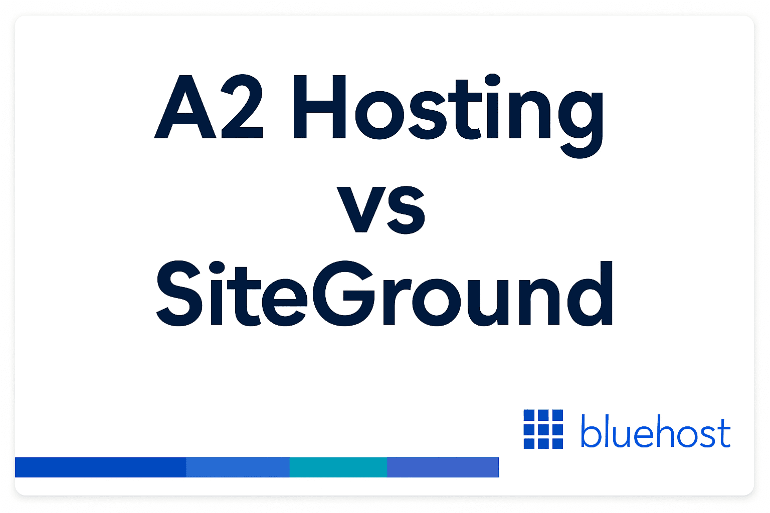 A2 Hosting vs SiteGround VPS: Which Offers Better Performance?