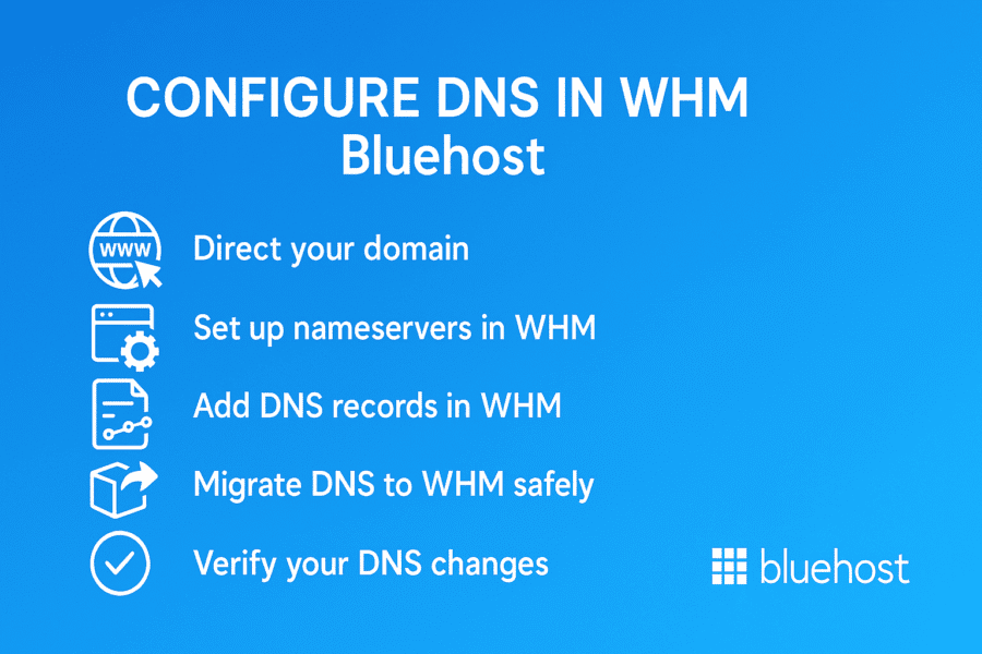 How to Configure DNS Settings in WHM (Bluehost Guide)