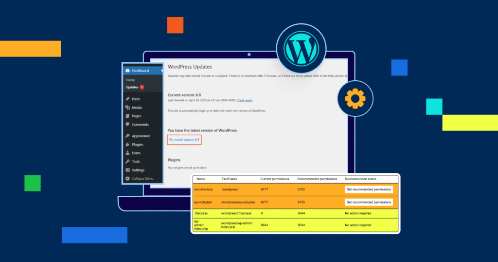 How to Reinstall WordPress Core Files Safely & Fix Your Site