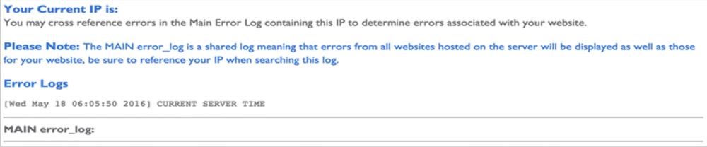 cPanel Error Log: Quick Access Guide for Troubleshooting