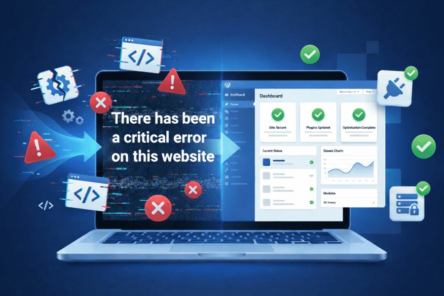 WordPress Critical Error: There Has Been a Critical Error on This Website