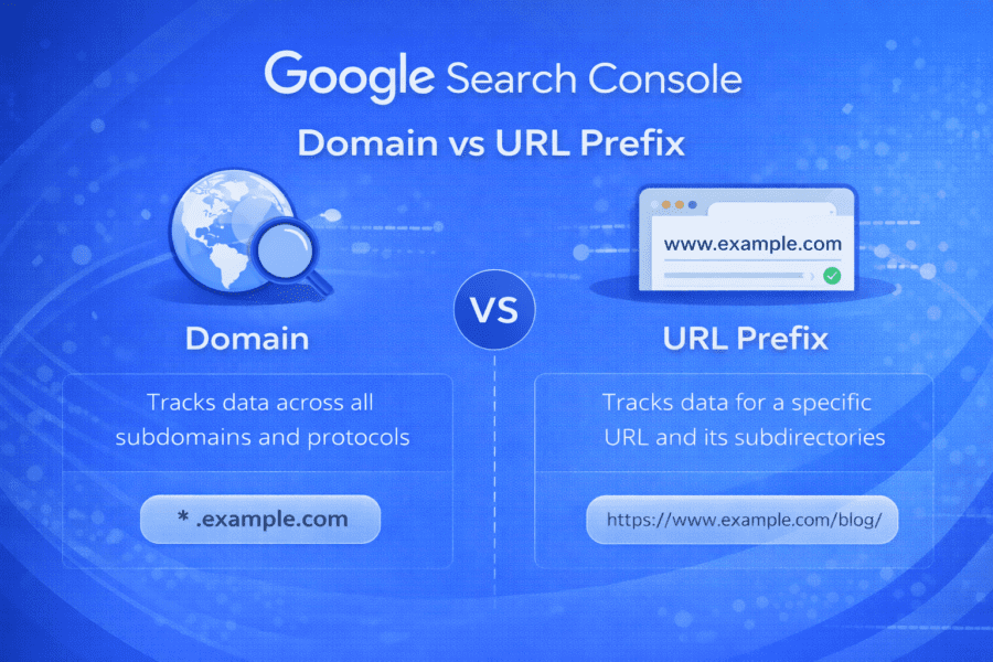 Google Search Console: Domain vs URL Prefix